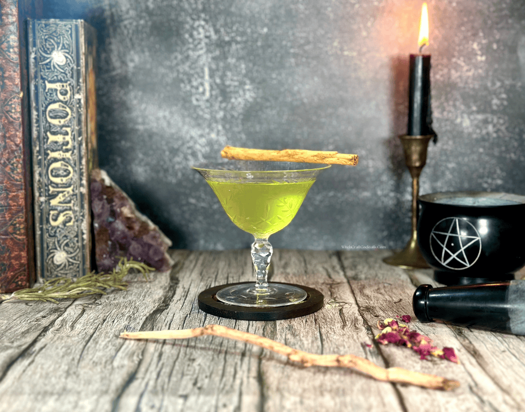 Witch's Wand Appletini: A Green Witches Cocktail for Halloween ...