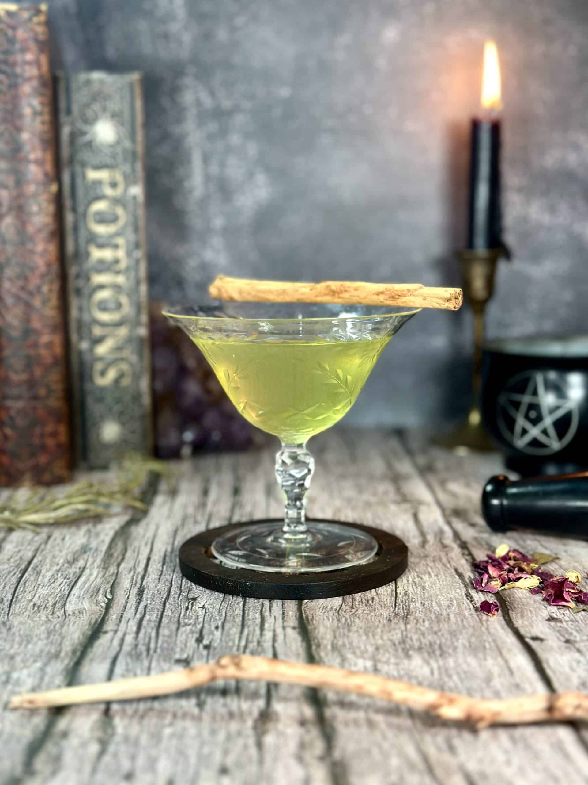 Witch's Wand Appletini: A Green Witches Cocktail for Halloween ...