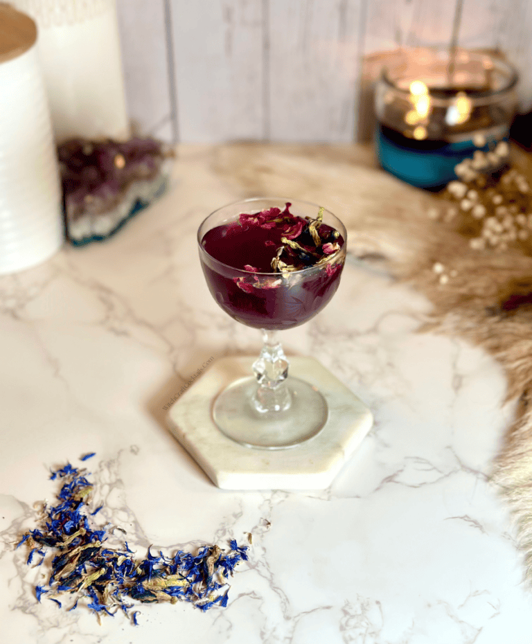 A Blue Moon Cocktail and Magic Mocktail - WitchCraft Cocktails