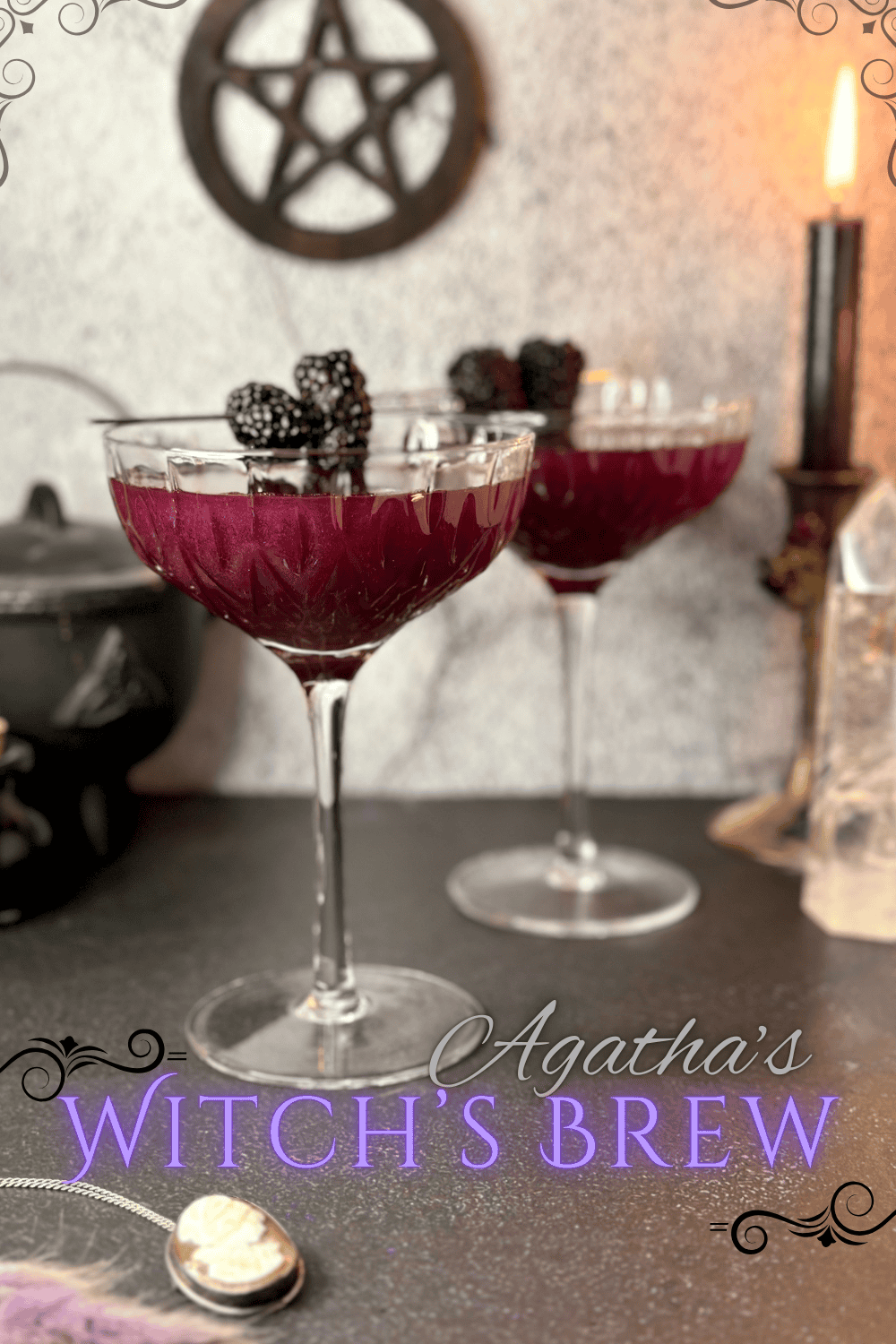 Agatha's Witch's Brew Cocktail - WitchCraft Cocktails